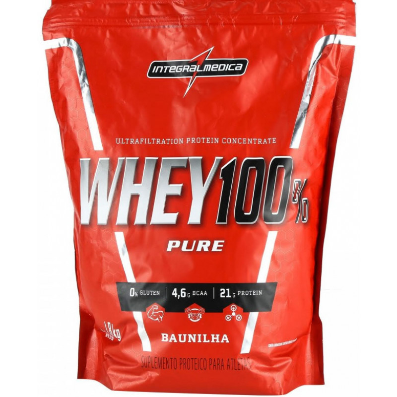 Whey 100 Pure 907g Refil Integral Medica